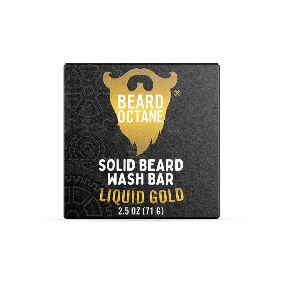 Liquid Gold Solid Beard Wash Shampoo Bar - Frankincense & Oud - Beard ...