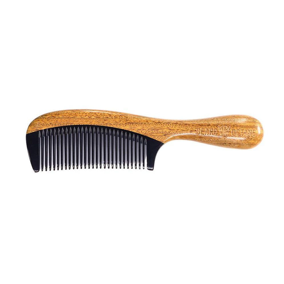 Beard Octane Ox Horn Handle Comb - Snag Free and Anti Static - Beard Octane