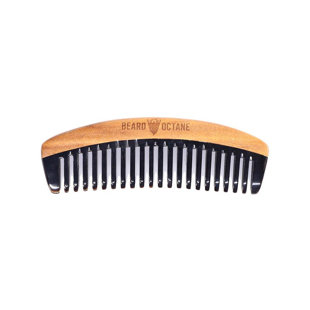 Beard Octane Thick Ox Horn Beard Comb - Snag Free Anti Static - Beard ...