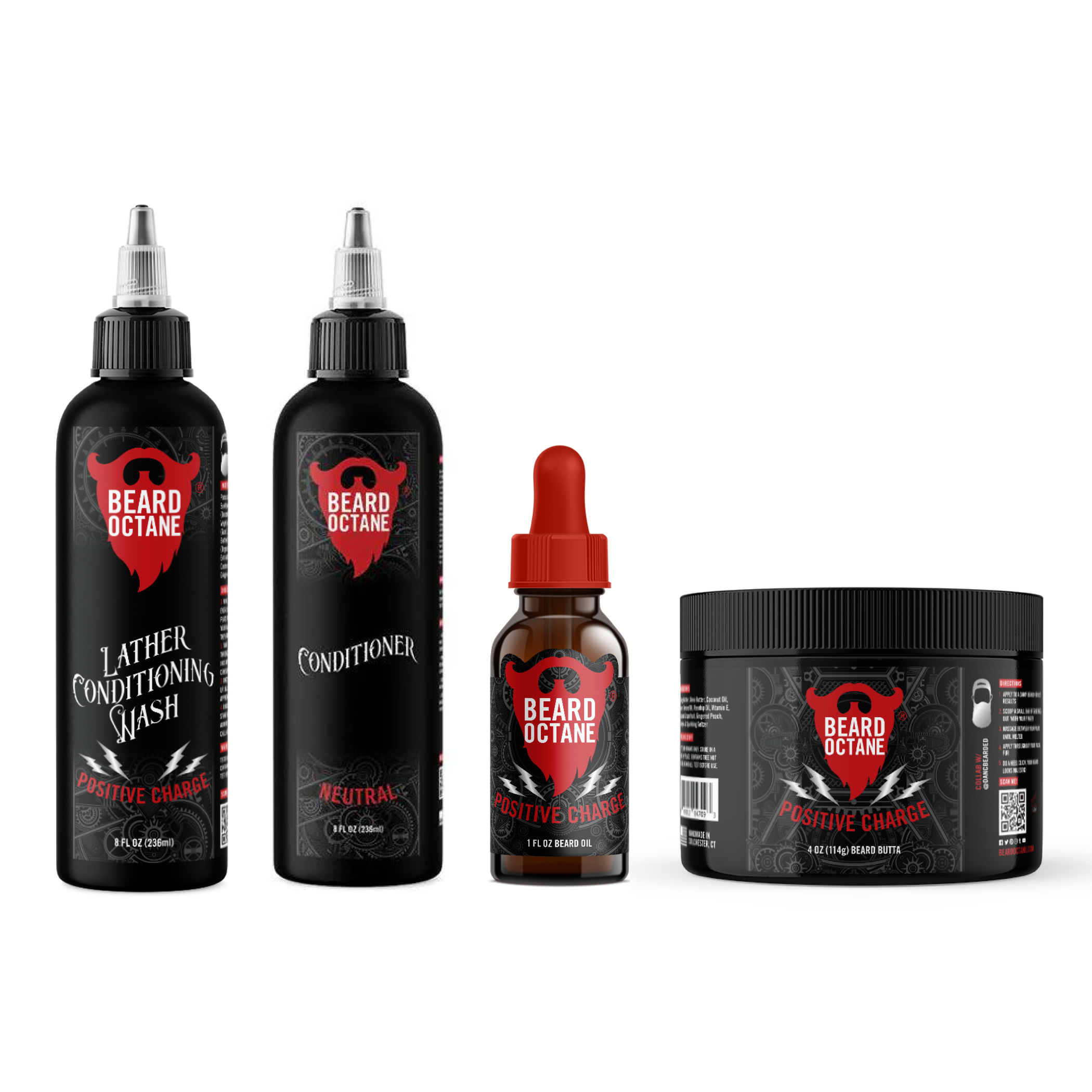 Total Beard Kit - Beard Octane - Beard Wash, Conditioner, Oil & Butta ...
